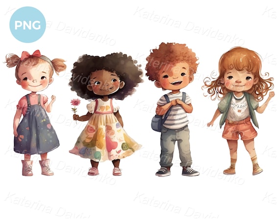 Smiling Kids Clip Art