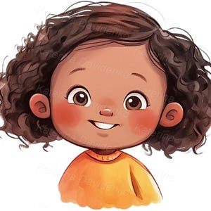Happy Cartoon Kids PNG Clipart, Isolated Cute Child Faces Clipart ...