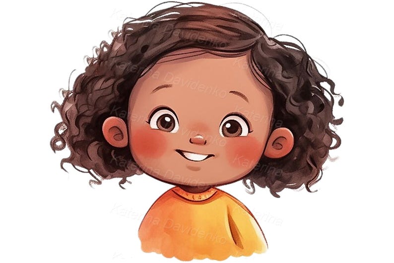 Happy Cartoon Kids PNG Clipart, Isolated Cute Child Faces Clipart ...