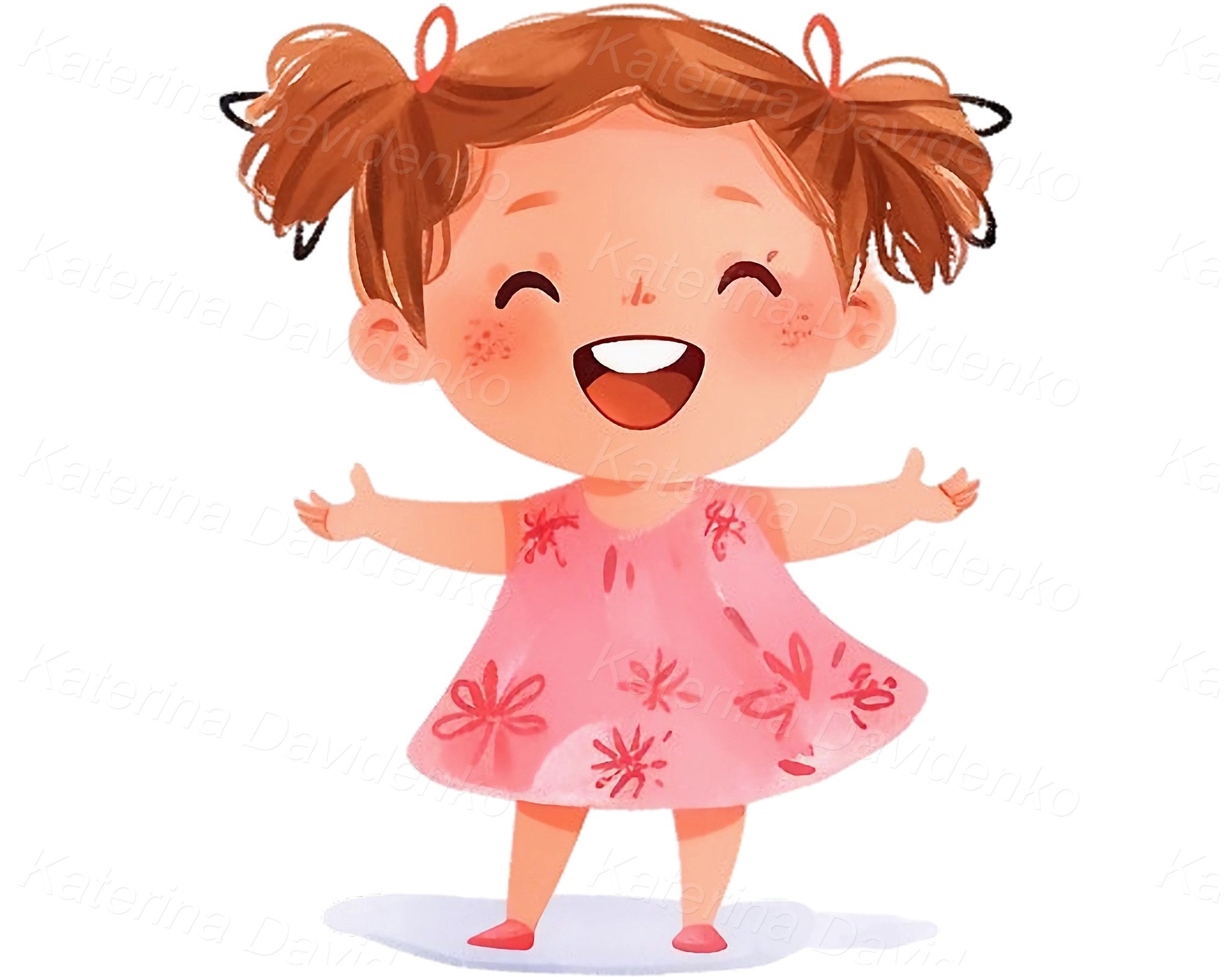 Set of Cartoon Kids Singing Song Png Clipart. Happy Singer Children ...