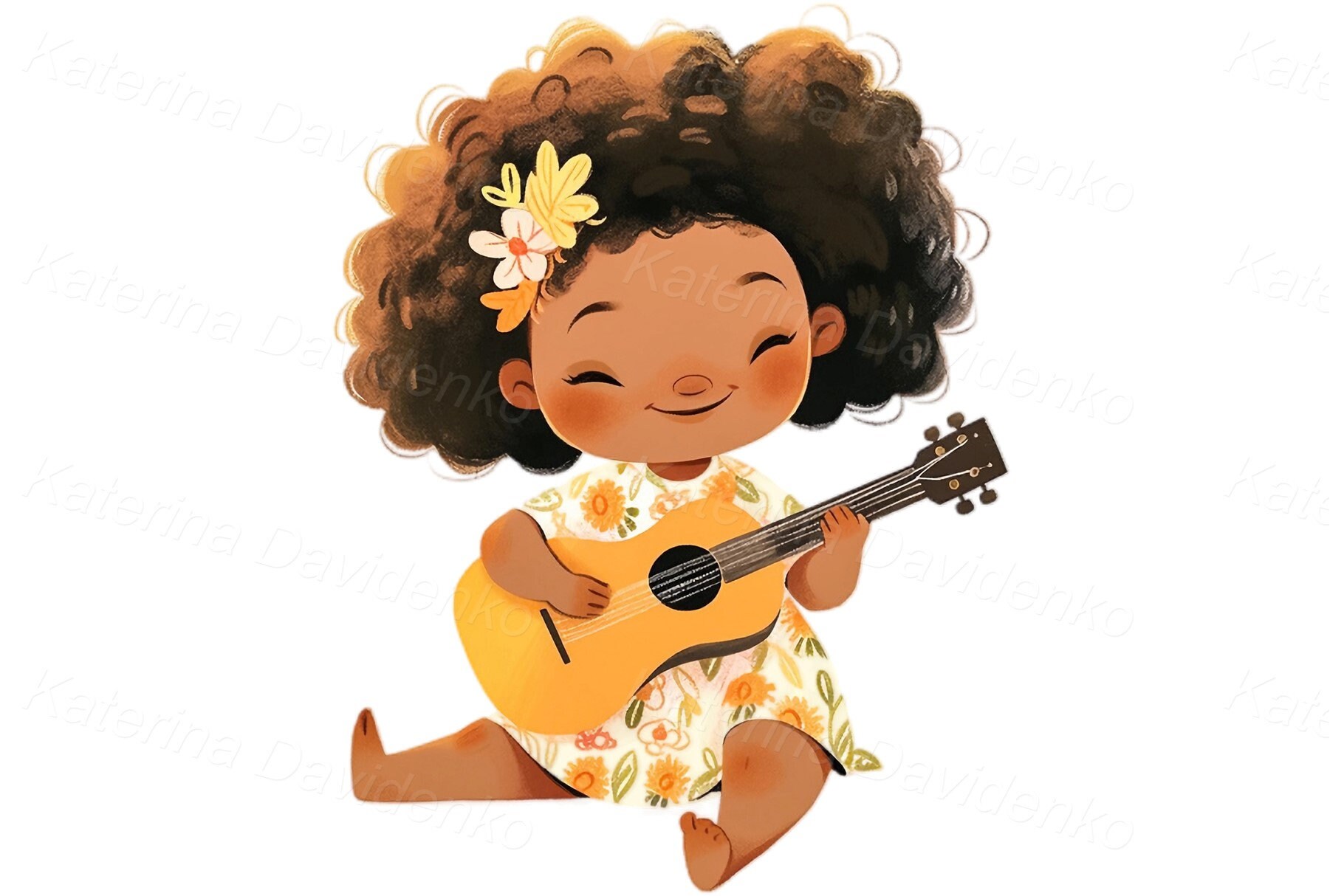 Children Playing Musical Instruments and Singing Songs, Kids Clipart ...