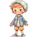 Kids PNG Clipart Set of Cute Happy Cartoon Kids Pictures Little Boys ...