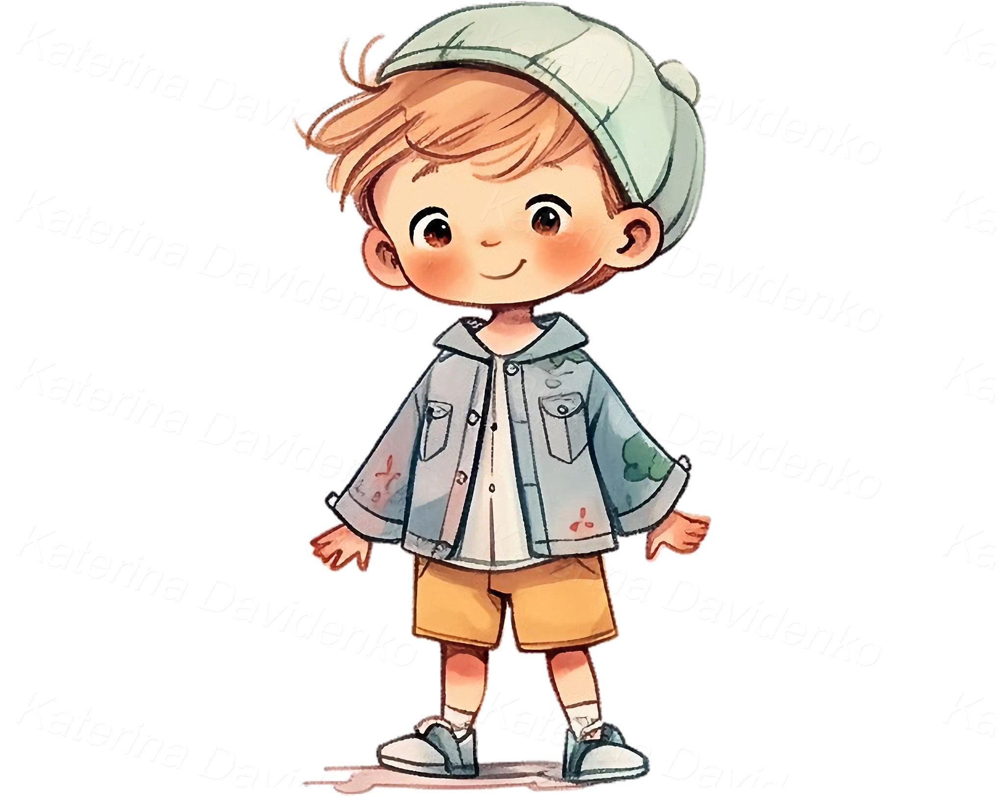 Kids PNG Clipart Set of Cute Happy Cartoon Kids Pictures Little Boys ...