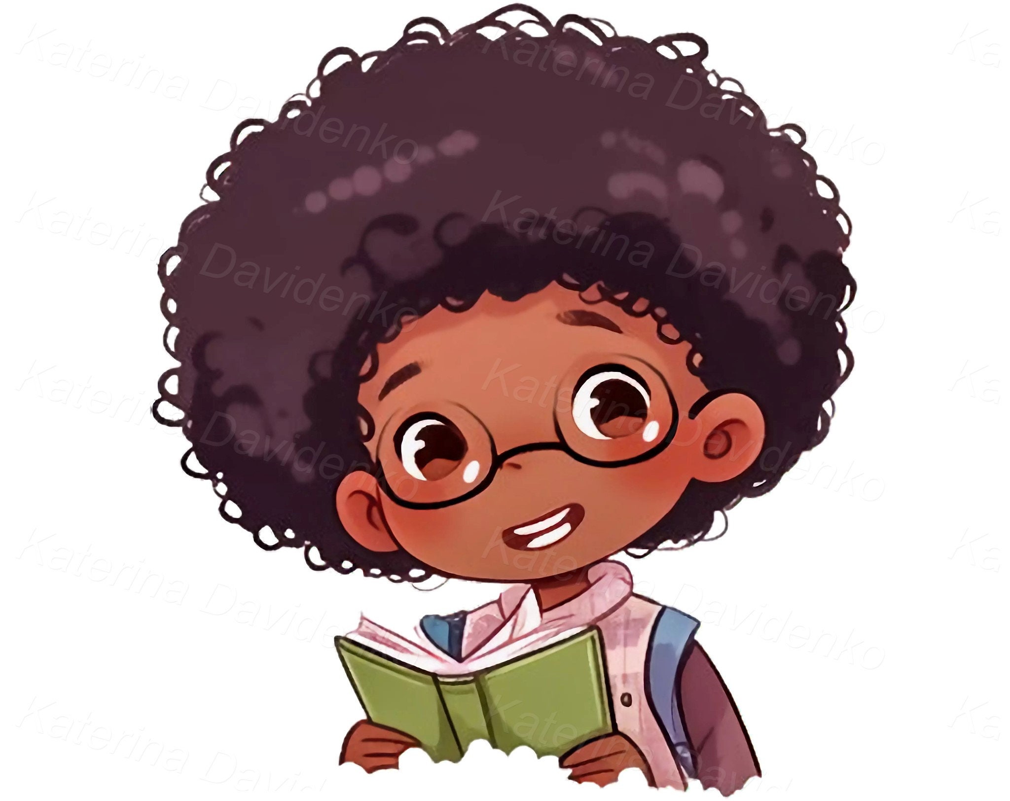 Collection of Cute Cartoon Kids Clipart PNG Set of Little Girl Faces ...