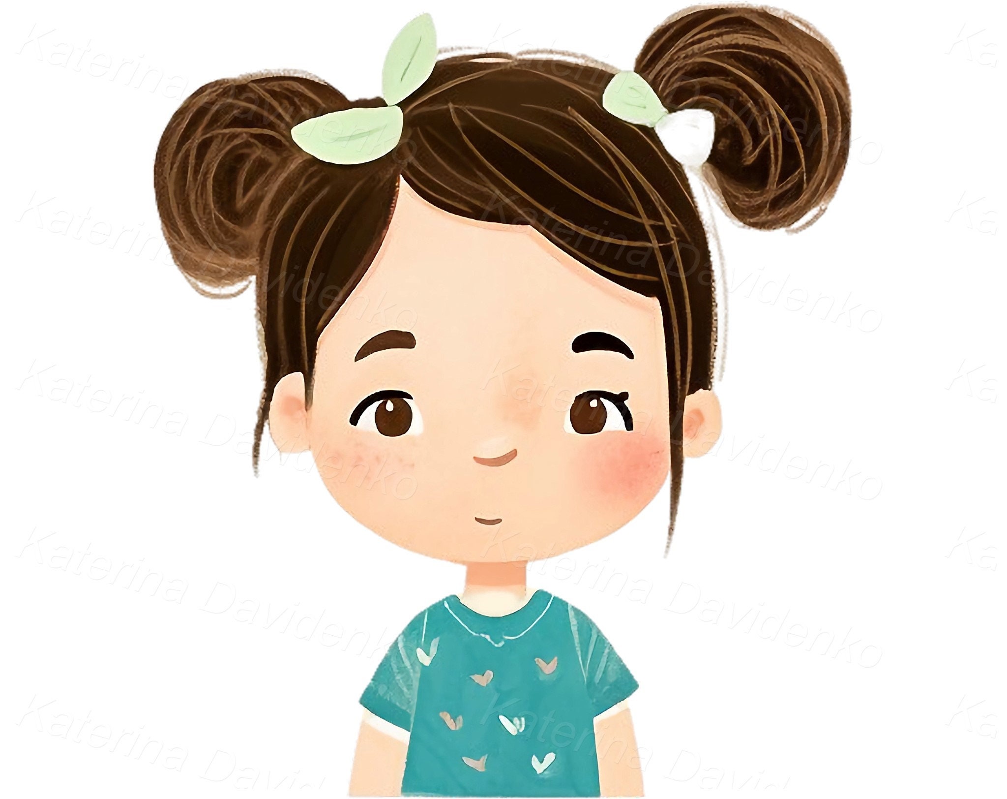 Cute Children Faces Collection, Cartoon Happy Kids Clipart, Smiling ...