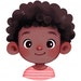 Collection of Cartoon Multiethnic Little Kids Faces Png Clipart ...