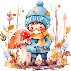 Cartoon Happy Kids Activities During the Autumn Seasons PNG Clipart ...