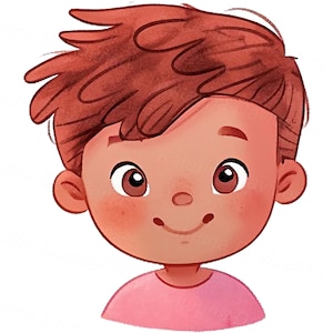 Collection of Cartoon Multiethnic Little Kids Faces Png Clipart ...