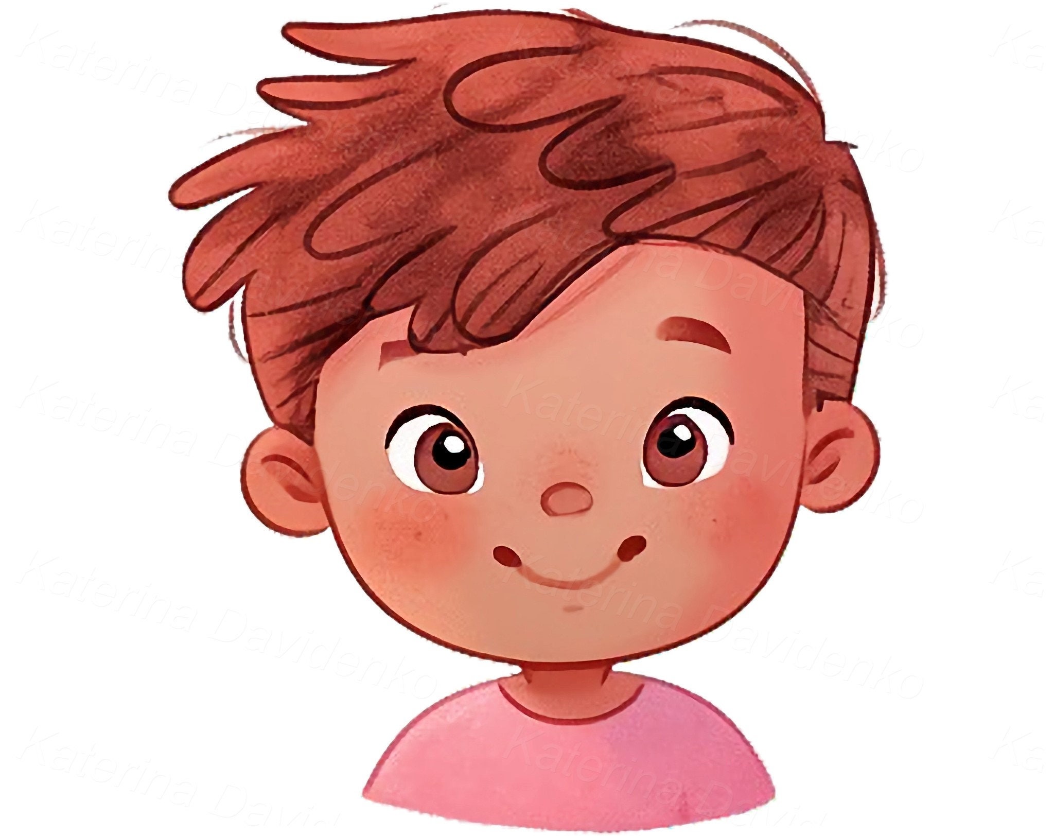 Collection of Cartoon Multiethnic Little Kids Faces Png Clipart ...