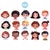 Children Emotions. Collection of Cartoon Kids Faces. Set of Avatar PNG ...