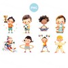 Kids PNG Clipart Set of Cute Happy Cartoon Kids Pictures Little Boys ...