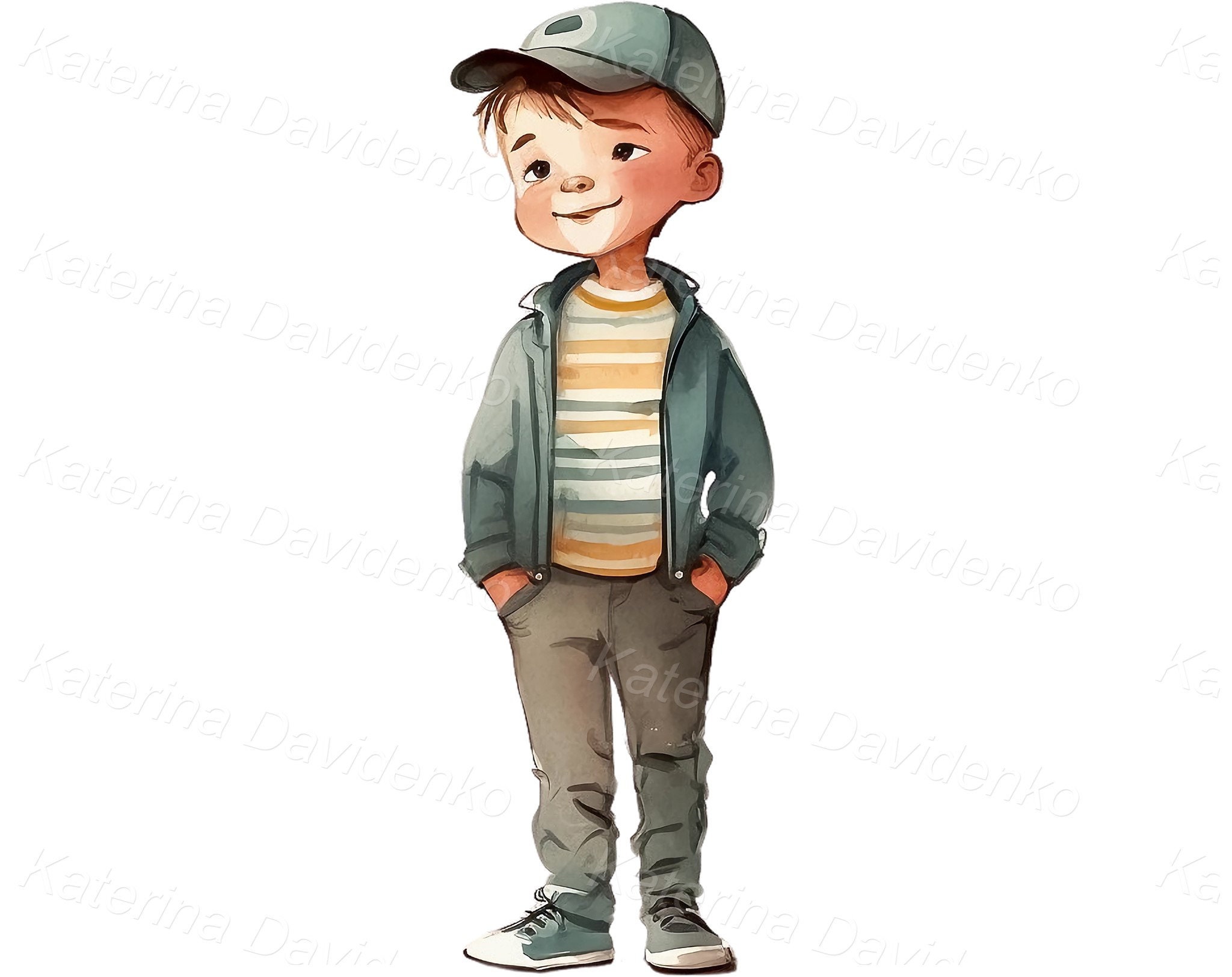 Set of Happy Cartoon Boys and Girls of Different Nationalities Standing ...