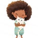 Cartoon Happy Kids With Pets. Portraits of Cute Children With - Etsy