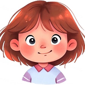 Collection of Cartoon Multiethnic Little Kids Faces Png Clipart ...