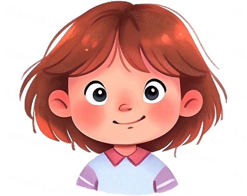 Collection of Cartoon Multiethnic Little Kids Faces Png Clipart ...