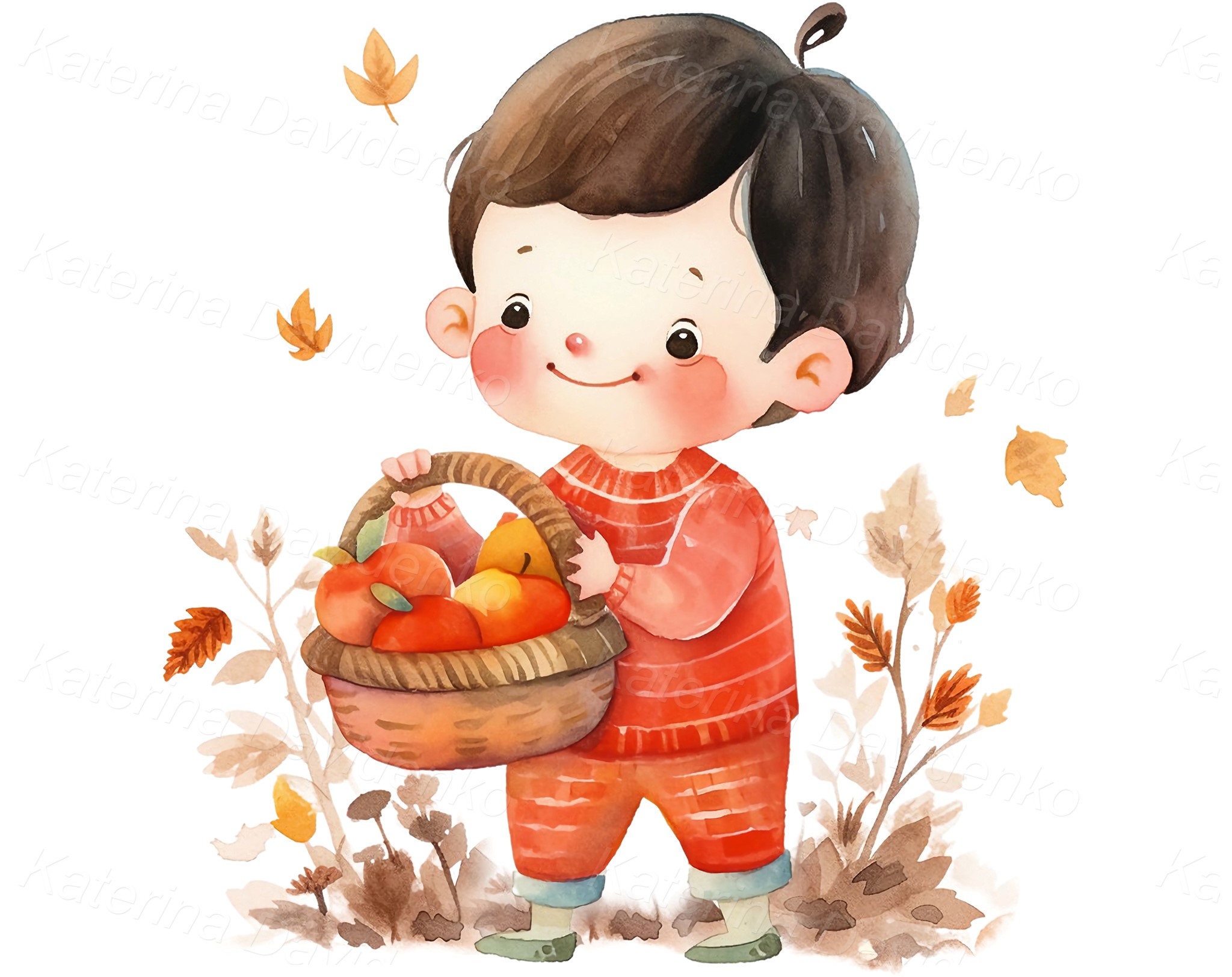 Cartoon Little Kids Outdoor Clipart, Autumn Weather, Children Season ...