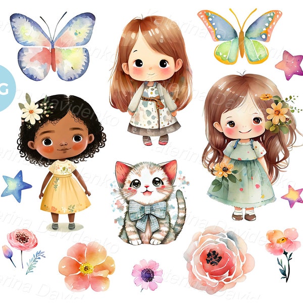 Little Kitty Girl - Etsy