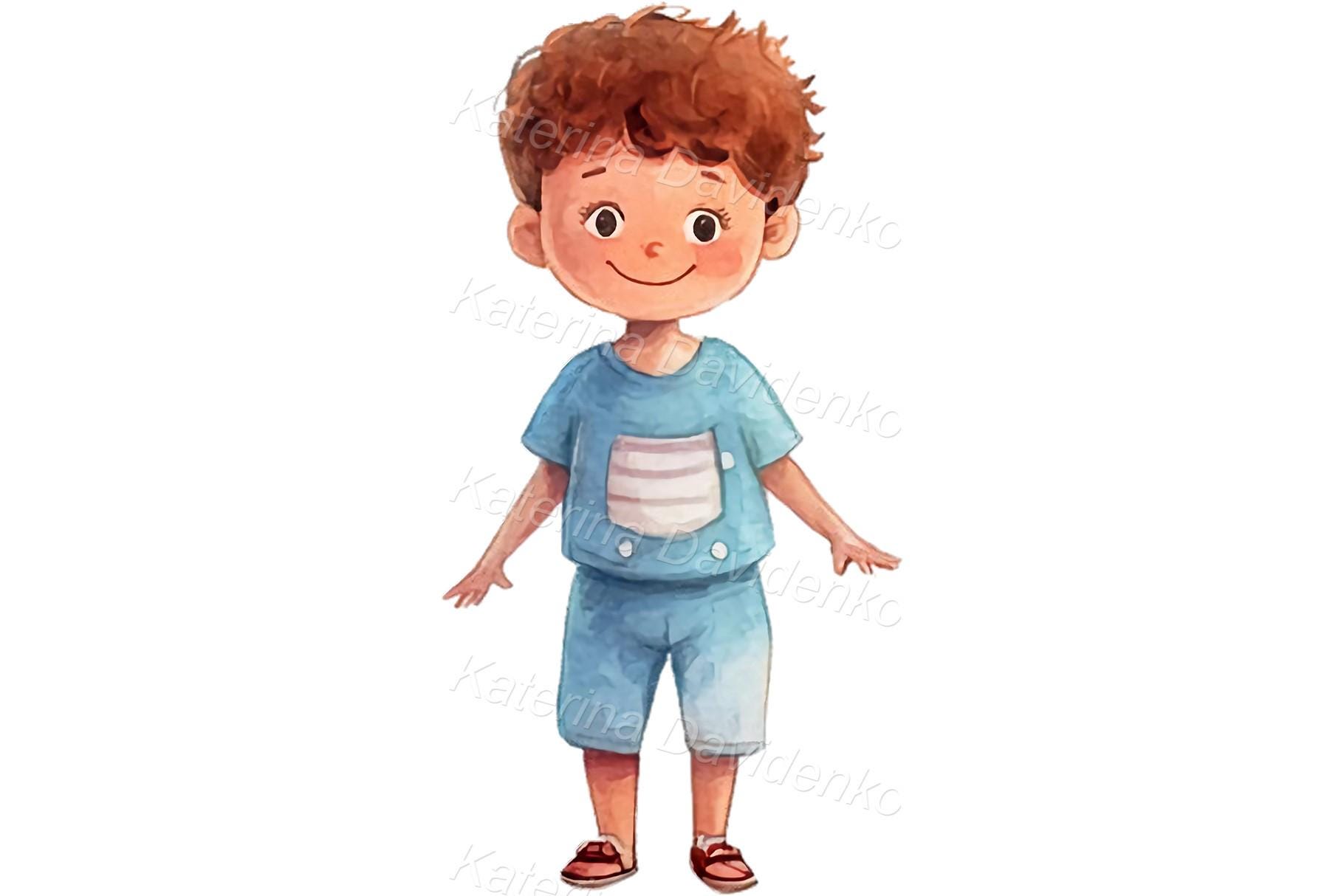 Isolated Cartoon Kids PNG Clipart. Children Clipart. Happy Kids ...