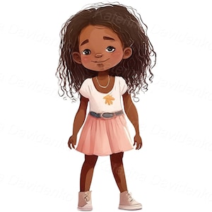 Set of Cartoon Happy Multi Ethnic Kids PNG Clipart, Watercolor ...