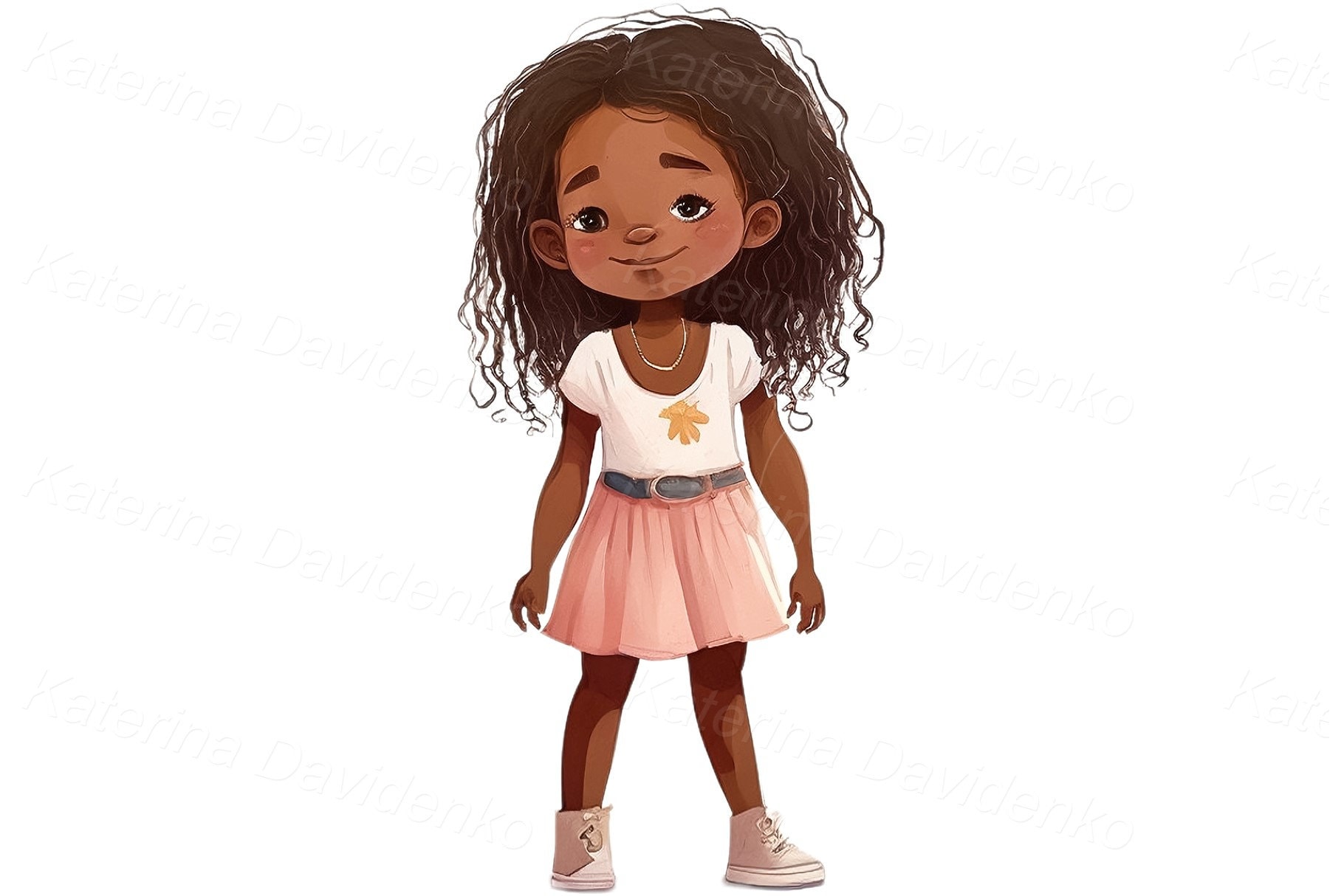 Set of Cartoon Happy Multi Ethnic Kids PNG Clipart, Watercolor ...