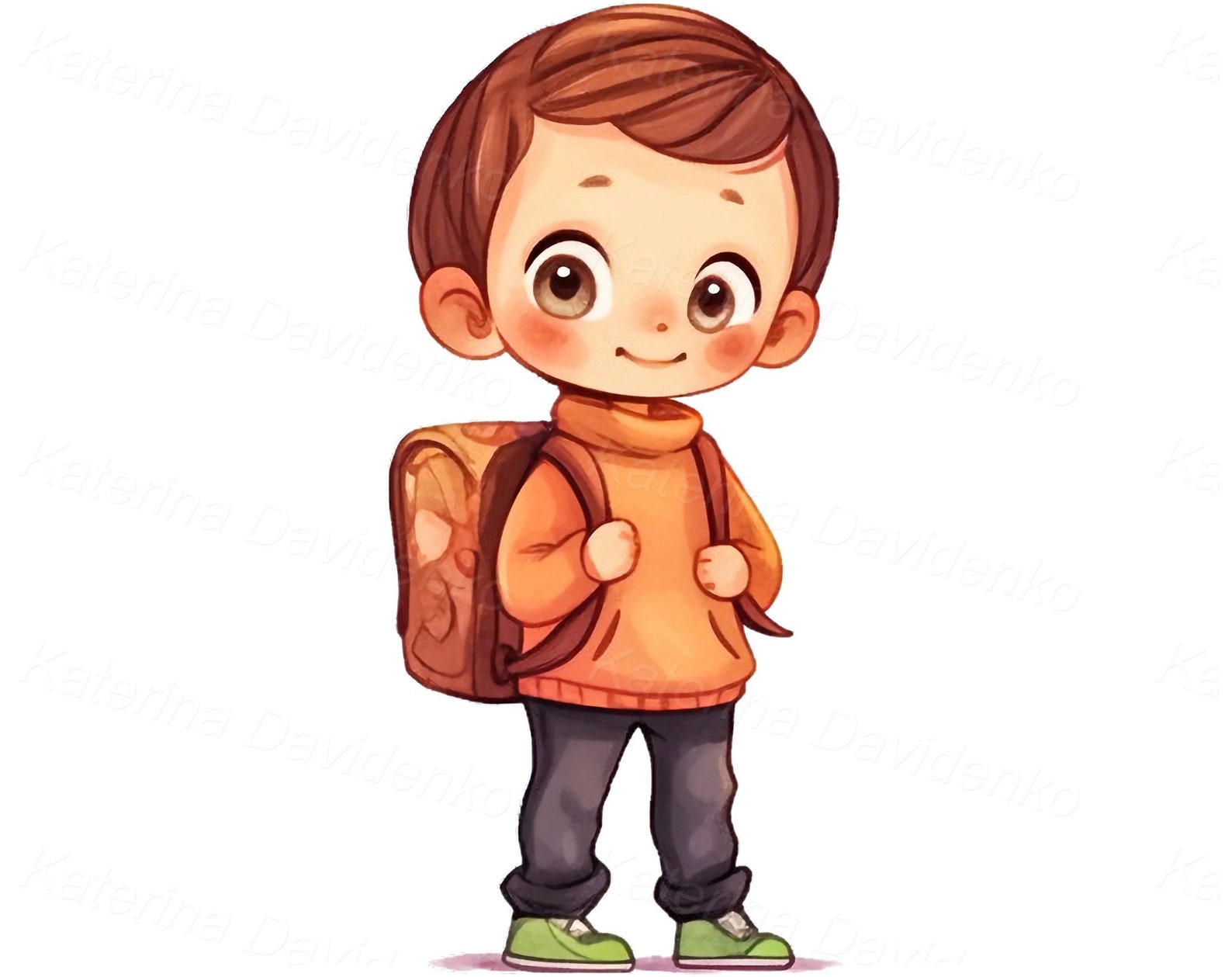 Cartoon Happy Little Kids PNG Clipart. Cute Multinational Boys and ...