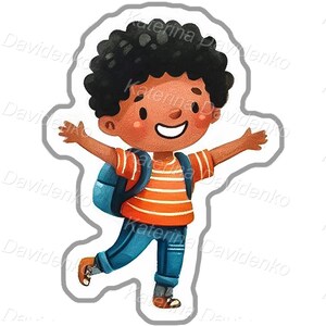 Student Goodnotes Stickers Cute Cartoon School Planner Stickers Happy ...