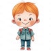 Cartoon Kindergarten Kids Clipart Set. Happy Children Clipart ...
