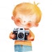 Cartoon Kids PNG Clipart, Set of Isolated Watercolor Children Pictures ...