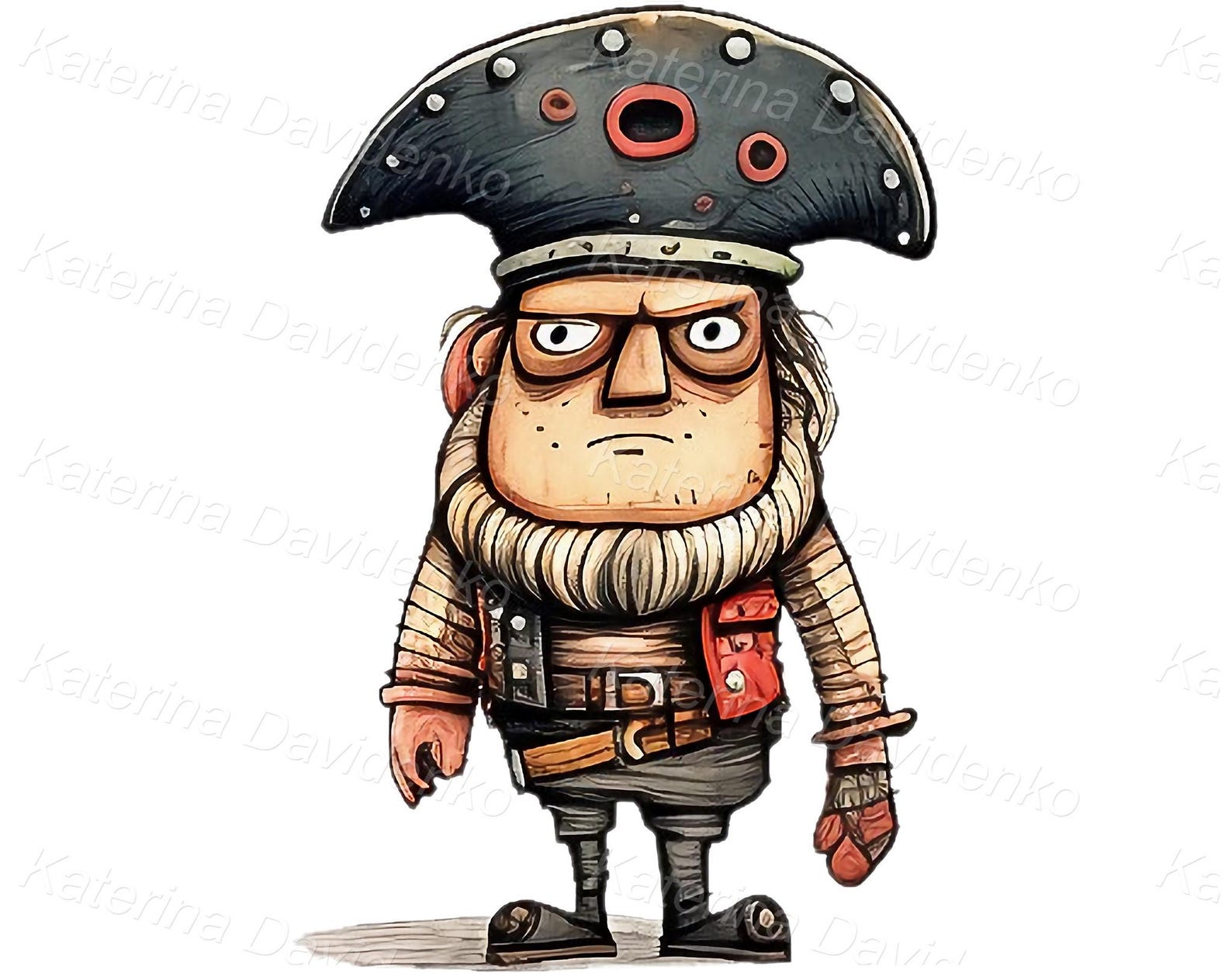 Pirate Characters Clipart Set, Cartoon Pirate Crew PNG - Etsy