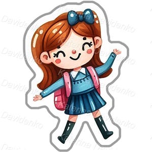 Student Goodnotes Stickers Cute Cartoon School Planner Stickers Happy ...