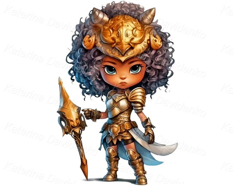 Set of Cute Cartoon Fantasy Characters Girls Angel, Fairy, Princess ...