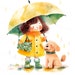 Cartoon Little Kids Outdoor Clipart, Autumn Weather, Children Season ...