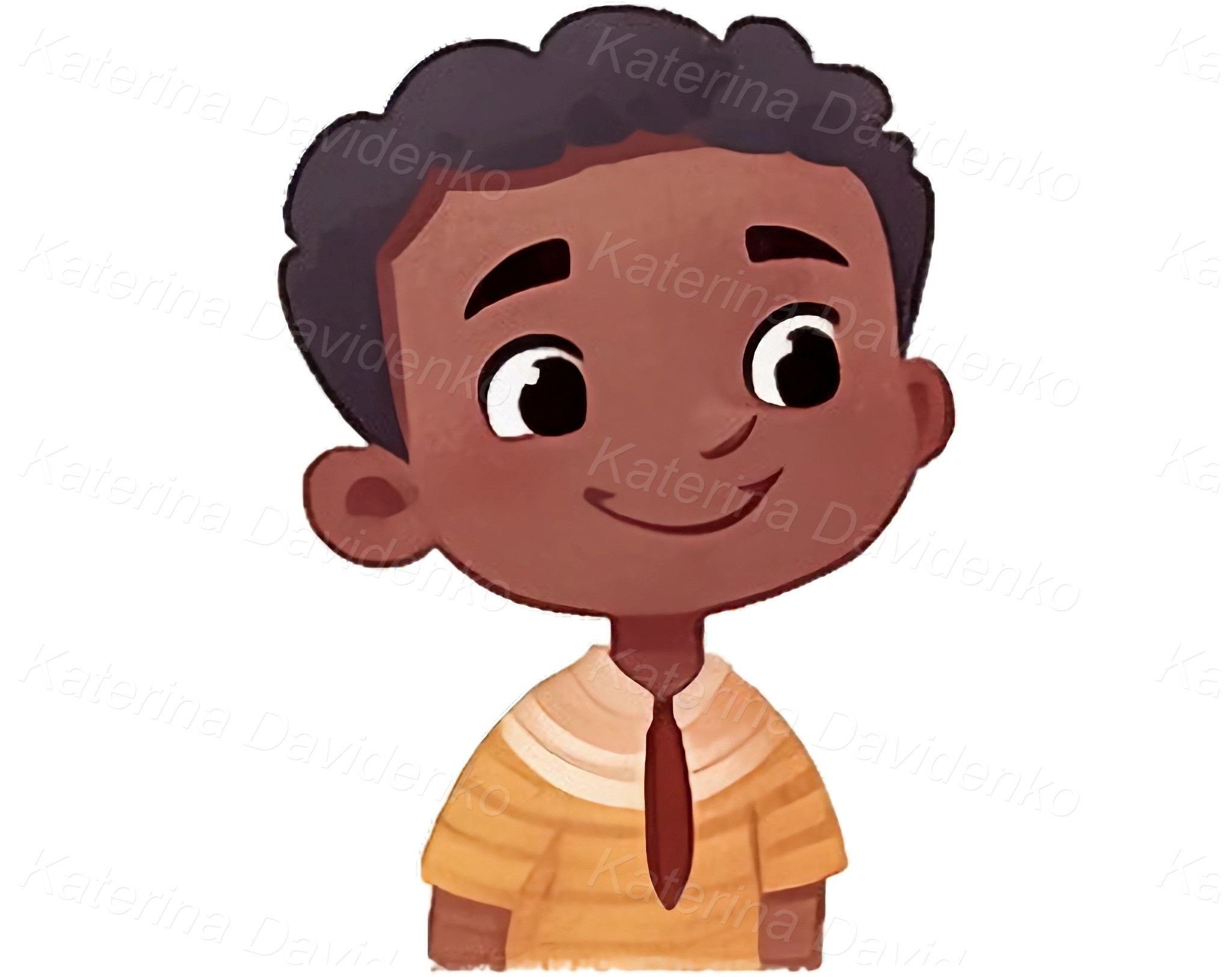 Children Emotions. Collection of Cartoon Kids Faces. Set of Avatar PNG ...