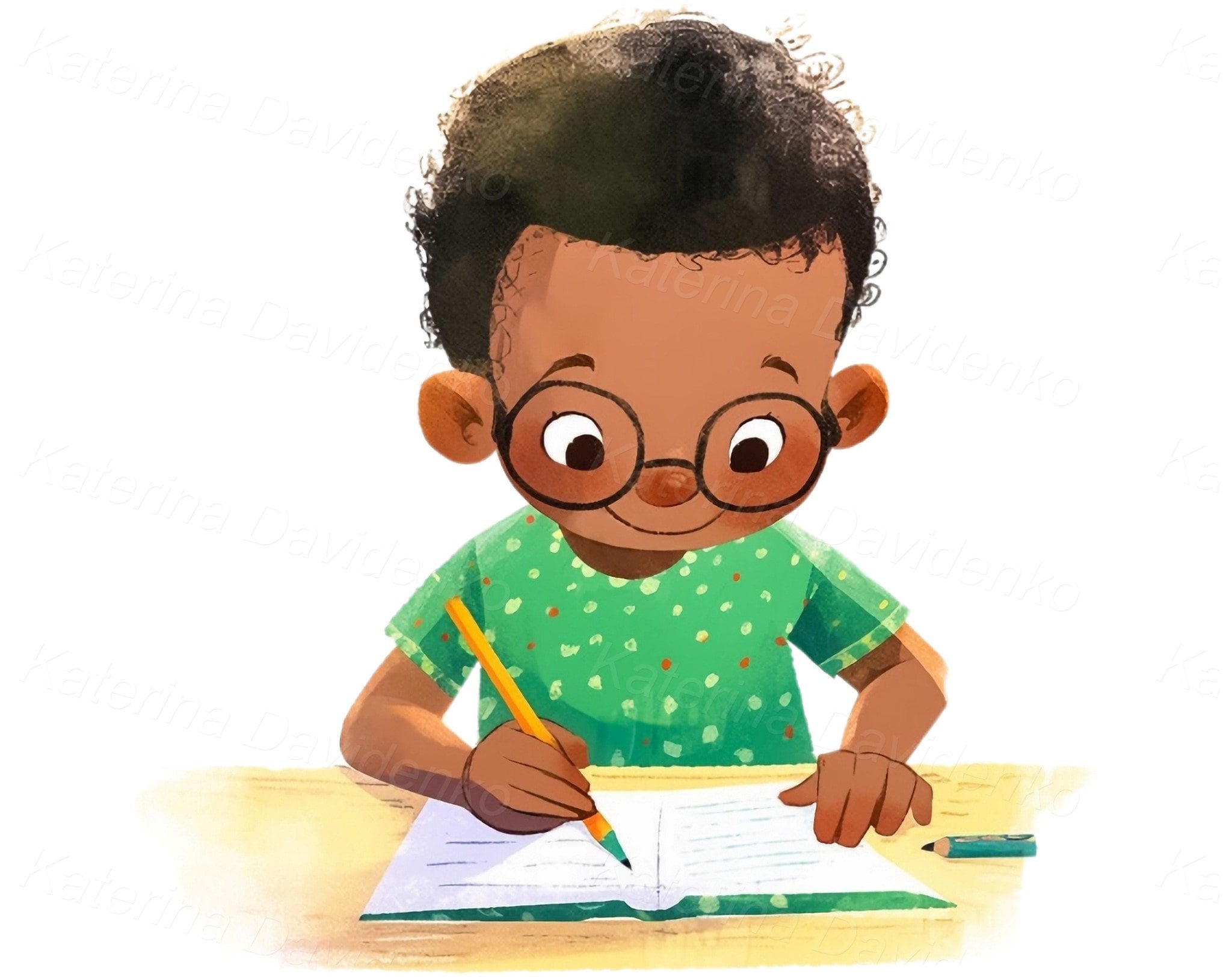 Cute School Kids PNG Clipart Set. Education Clipart. Isolated Children ...