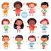Cute Little Kids Daily Routine, Regime PNG Clipart. Cartoon Children ...