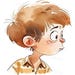 Cartoon Kids PNG Clipart Set. Little Boy With Different Emotions ...