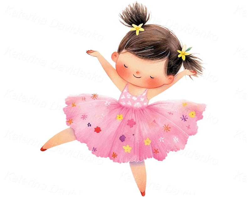 Set of Isolated Watercolor Cartoon Kids PNG Clipart, Children ...