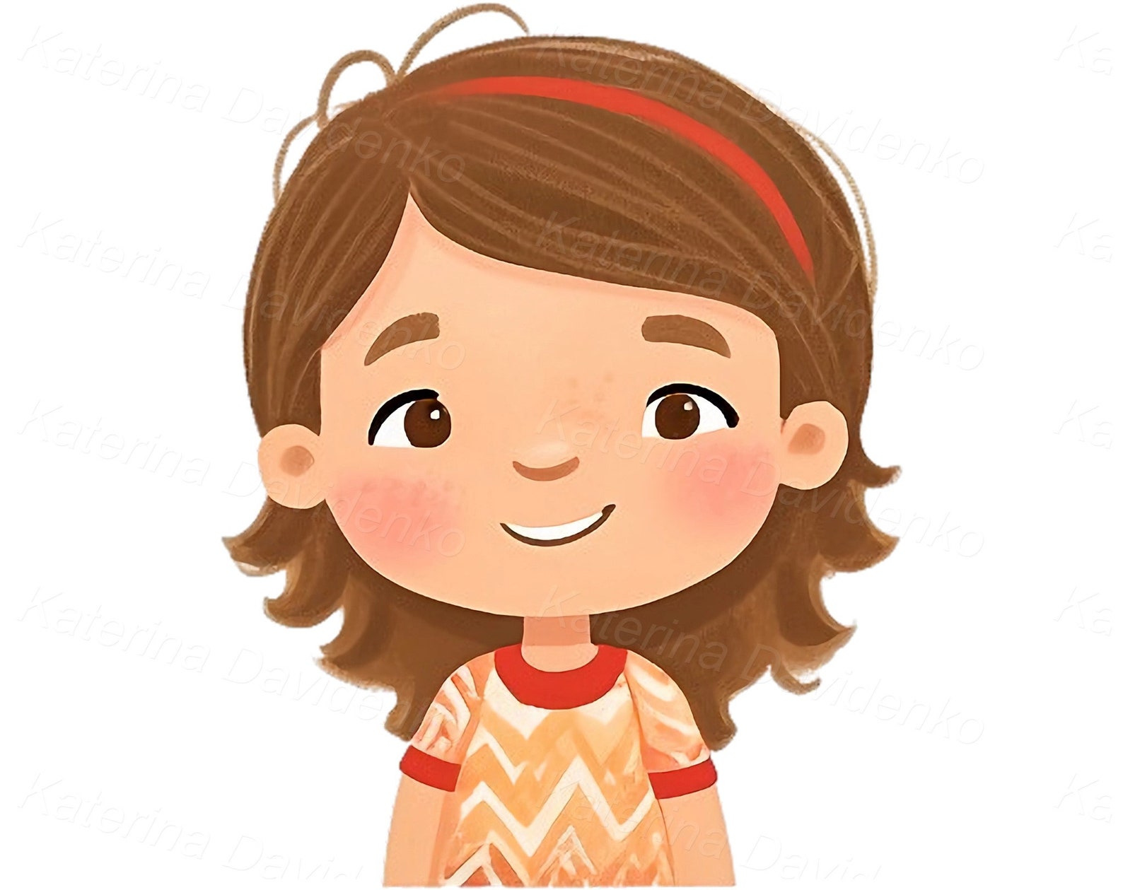 Cute Children Faces Collection, Cartoon Happy Kids Clipart, Smiling ...