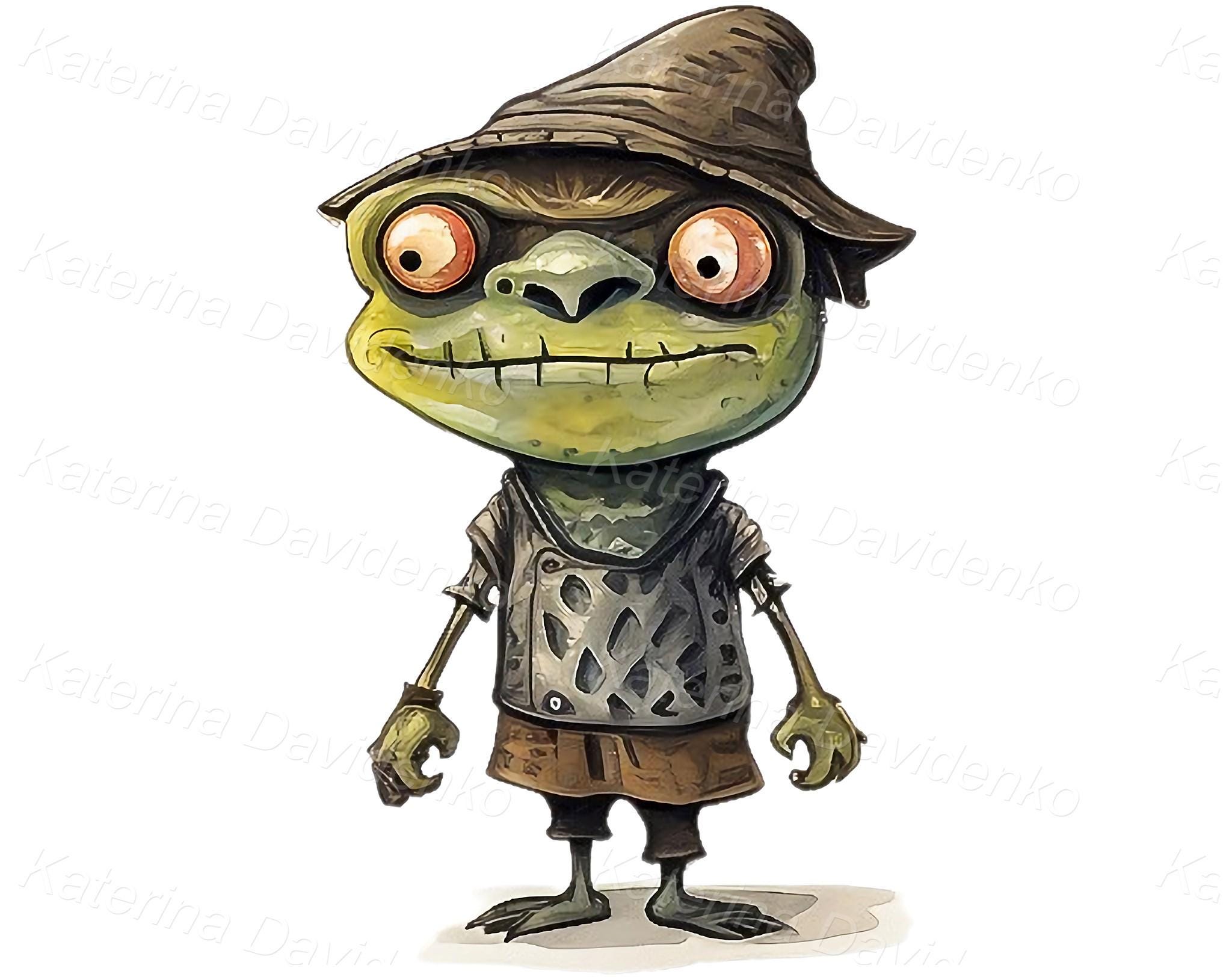 Goblin Characters Clipart Set, Fantasy Creatures Illustrations - Etsy