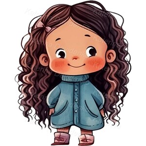 Happy Cartoon Kids Standing Clipart. Transparent PNG Children ...