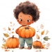 Cartoon Happy Kids Activities During the Autumn Seasons PNG Clipart ...