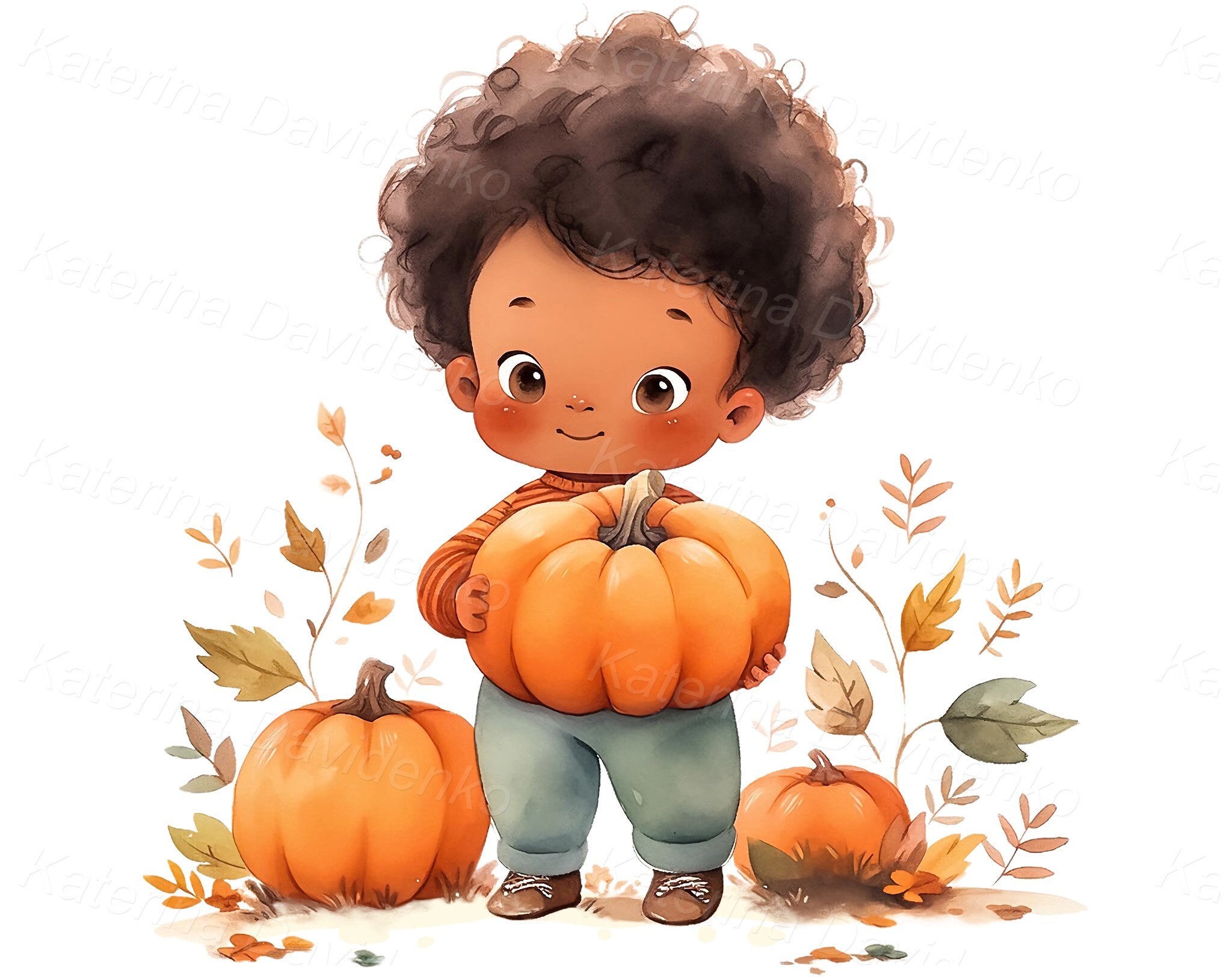 Cartoon Happy Kids Activities During the Autumn Seasons PNG Clipart ...