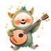 Cute Cartoon Animals Playing Guitars and Singing Songs. Animals ...