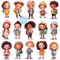 Collection of Cute Children Faces PNG Clipart, Boys and Girls Portraits ...