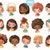 Cartoon Kids PNG Clipart, Set of Isolated Watercolor Children Pictures ...