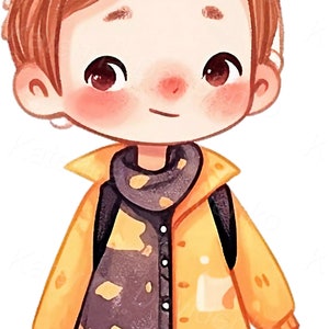 Isolated Cute Cartoon Kids PNG Clipart Set, Children Avatars Web Icons ...