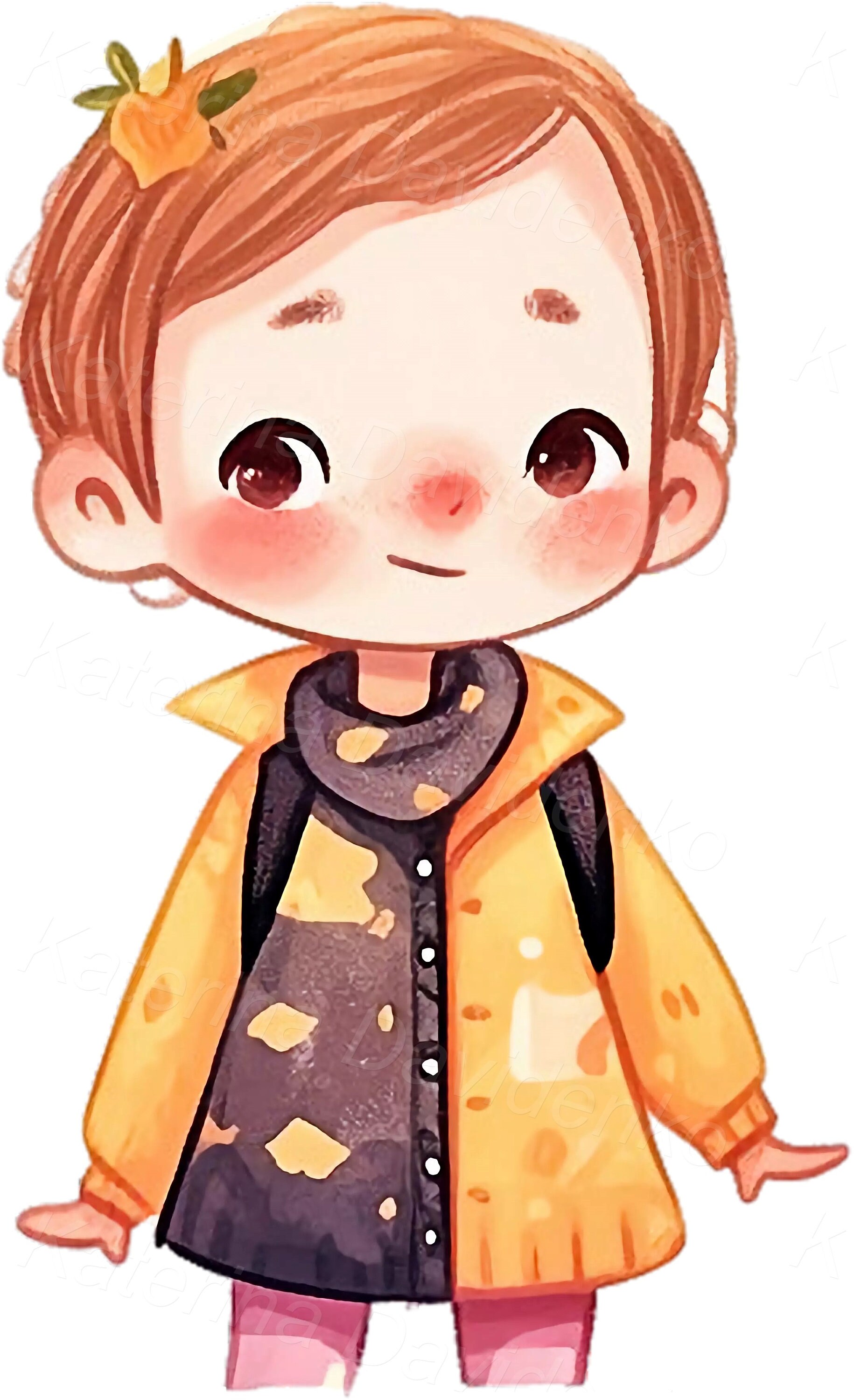 Isolated Cute Cartoon Kids PNG Clipart Set, Children Avatars Web Icons ...