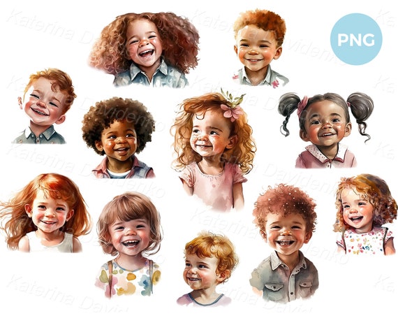 Children Laughing Clip Art