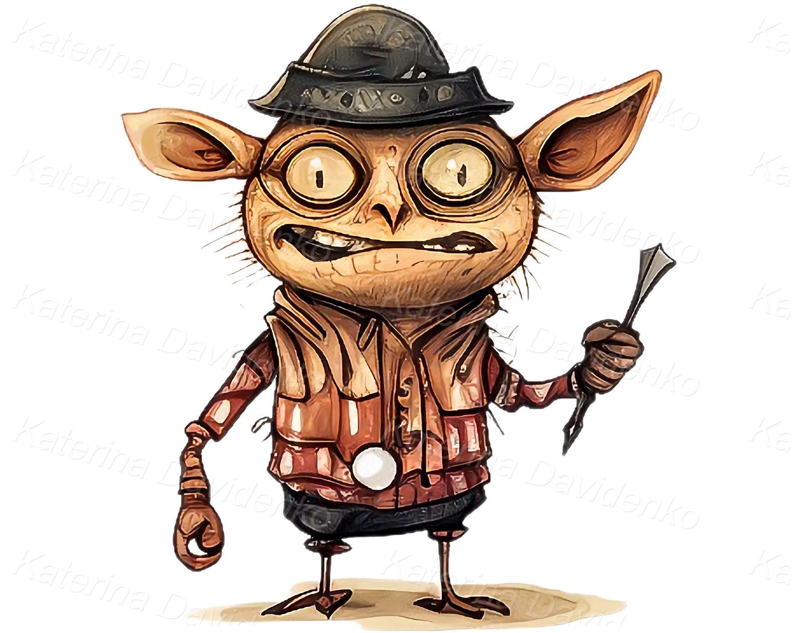 Goblin Characters Clipart Set, Fantasy Creatures Illustrations - Etsy