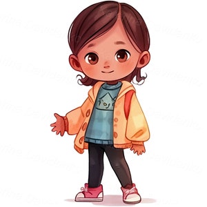 Multiethnic Little Kids PNG Clipart. School Children With Backpacks ...